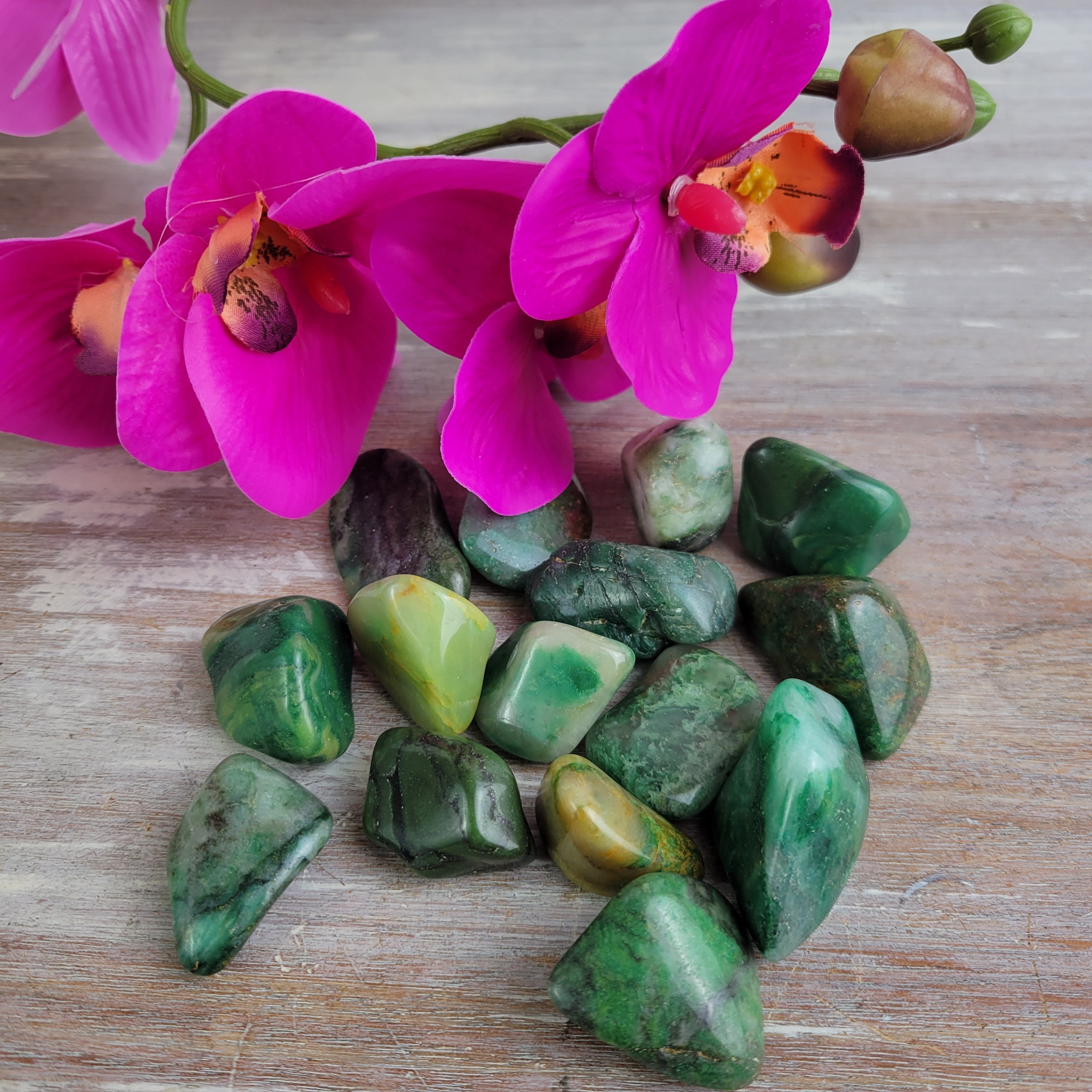 Crystal Joys Budd Stone Tumbled Stone – 1 pc, ~1" Polished Natural ...