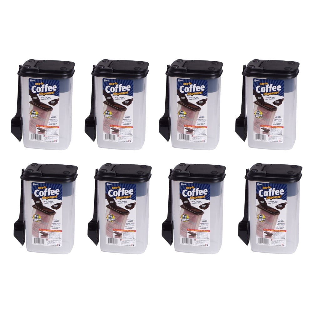 Buddeez Coffee Dispenser with Scoop 1.6 Qt Bag-in Clear Food Storage ...