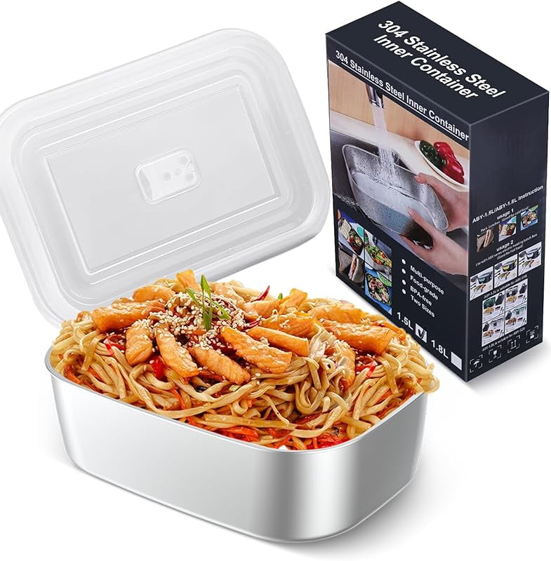 Buddew Electric Lunch Box 80W Food Heater for Adults, 12/24/110V ...