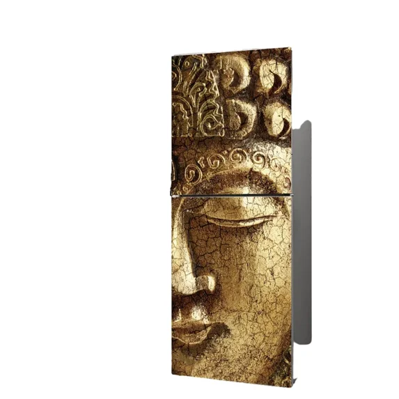 Buddha Art Fridge Sticker Full Door Cover Buddhism Refrigerator ...