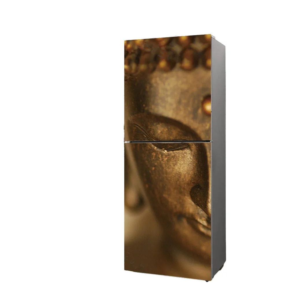 Buddha Art Fridge Sticker Full Door Cover Buddhism Refrigerator ...