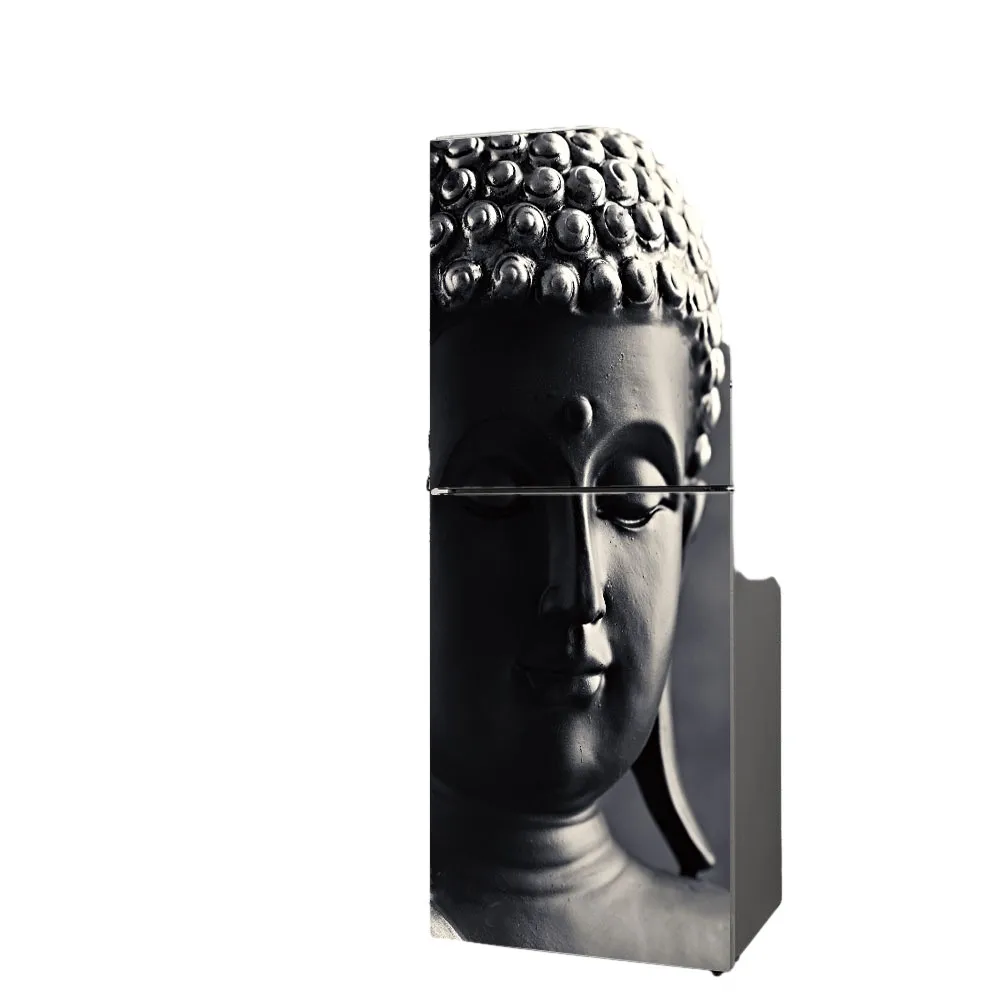 Buddha Art Fridge Sticker Full Door Cover Buddhism Refrigerator ...