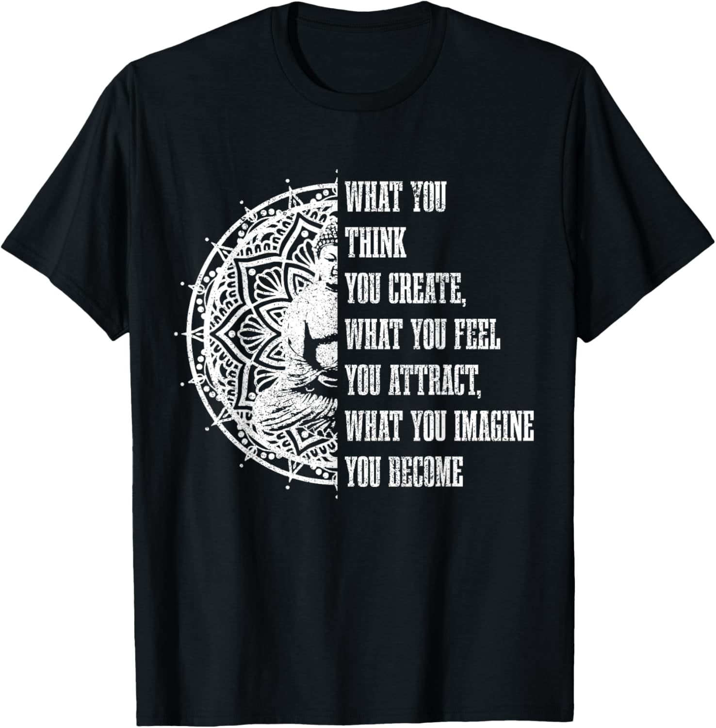 Buddha Buddhism Quote Meditation Spiritual Yoga Yogi T-ShirtMen's and ...