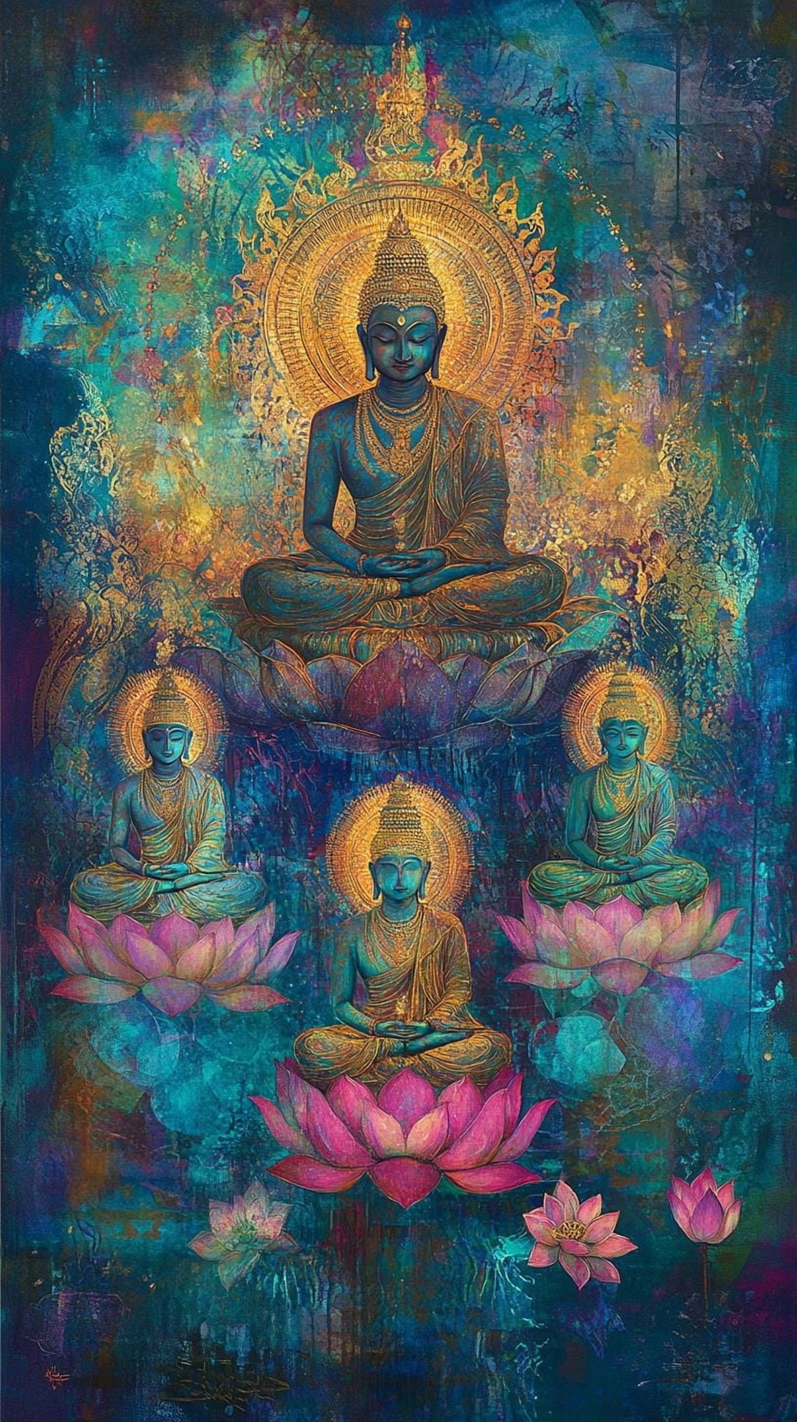 Buddha Canvas Wall Art poster Buddha Pictures Buddhism Statue Poster ...