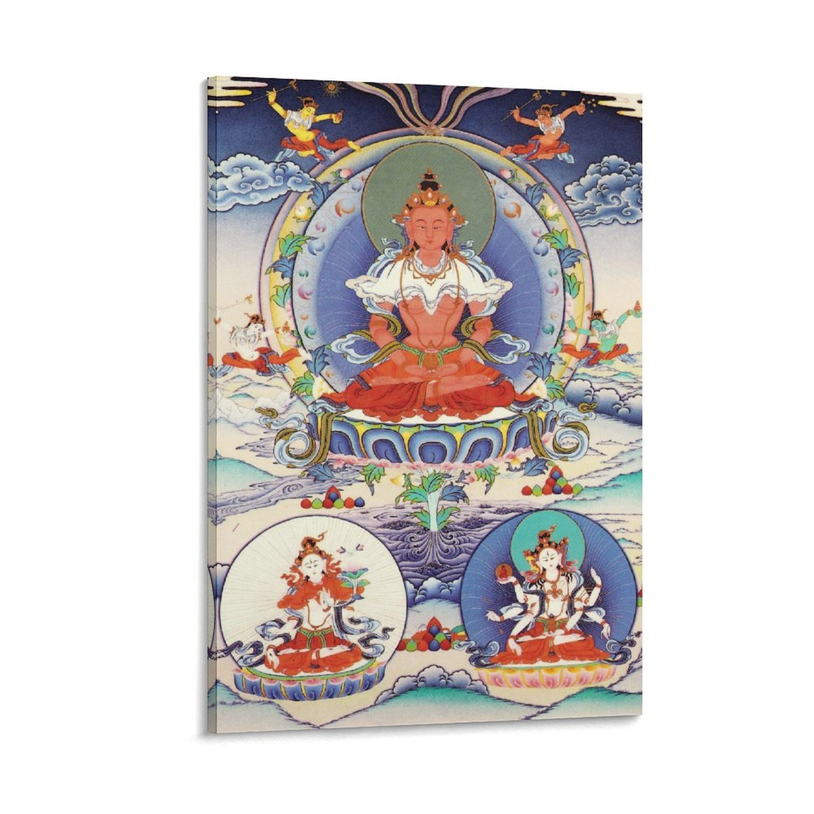 Buddha of Infinite Life Tibetan Thangka Painting Poster Posters Art ...