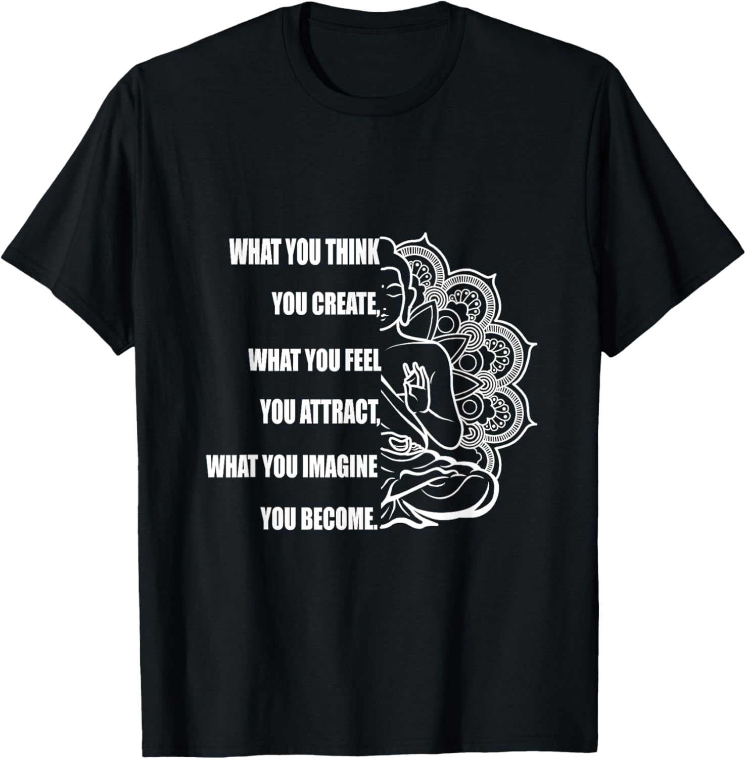 Buddha Meditation Shirt Law of Attraction T-ShirtMen's and women's gift ...