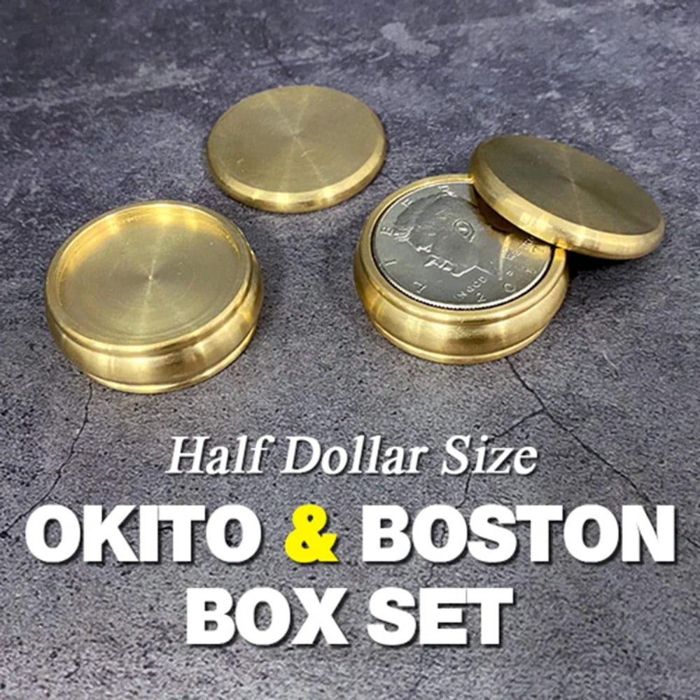 Buddha Okito & Boston Box Set (Half Dollar Size) Magic Trick Coin ...