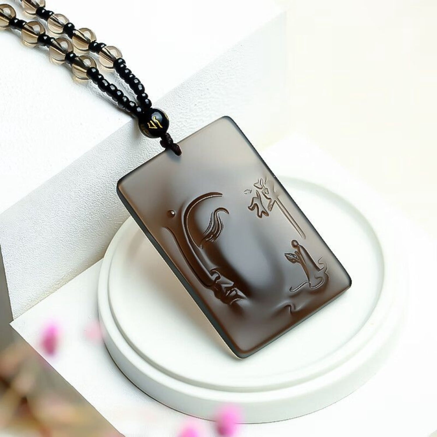 Buddha Pendant 54 x 36 mm Zen Protection Symbol Necklace Unisex ...