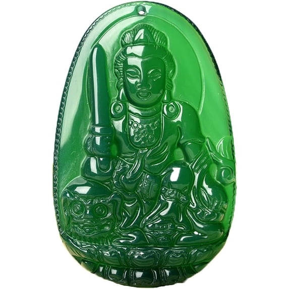 Buddha Pendant Necklace Bodhisattva Amulet Talisman Made of Agate ...