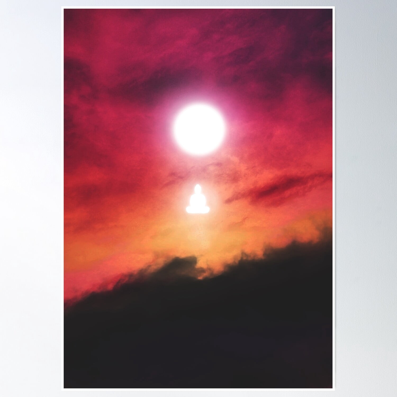 Buddha Poster Wall Art, Modern Wall Decor, 12x18 UNFRAMED - Walmart.com