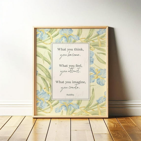 Buddha Quote, Mindfulness, Wisdom Wall Art, Consciousness ...