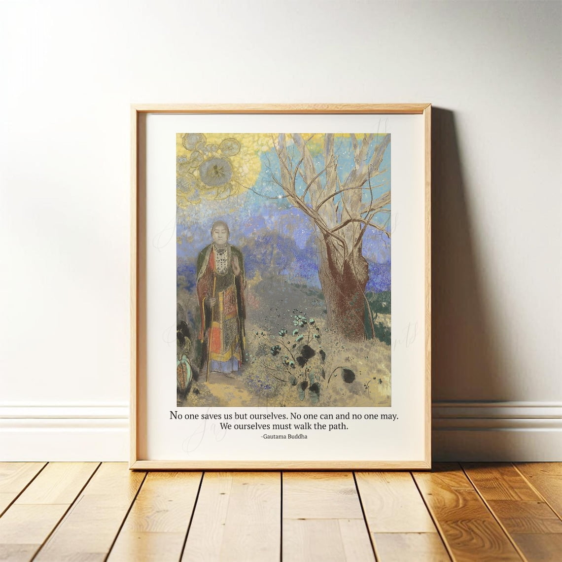 Buddha Quote, Walk The Path, Zen Decor, Self Reliance, Growth ...