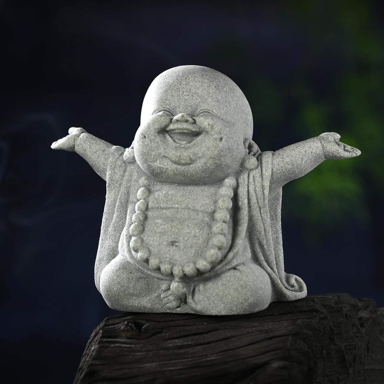 Buddha Sandstone Statues, Zen Monk Praying Statue Sculptures Ornament ...