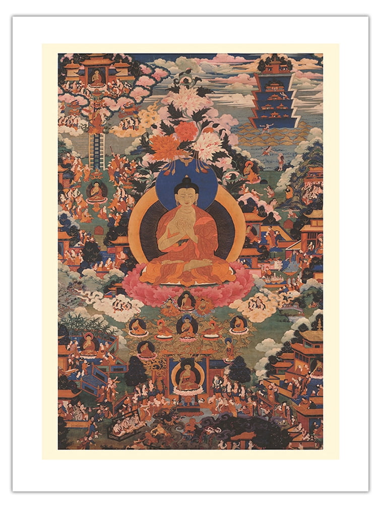 Buddha Shakyamuni - Wheel of Dharma Mudra (Dharmachakra) - Vintage ...