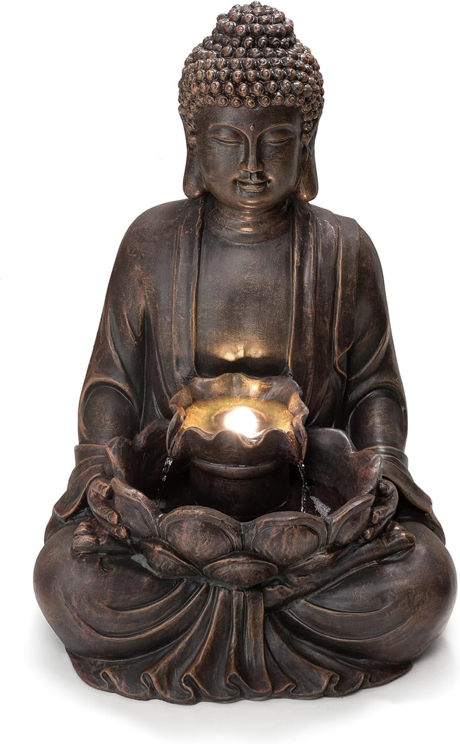 Buddha Statue 28" H, Outdoor Buddha Large Statue Zen Style Buddha ...