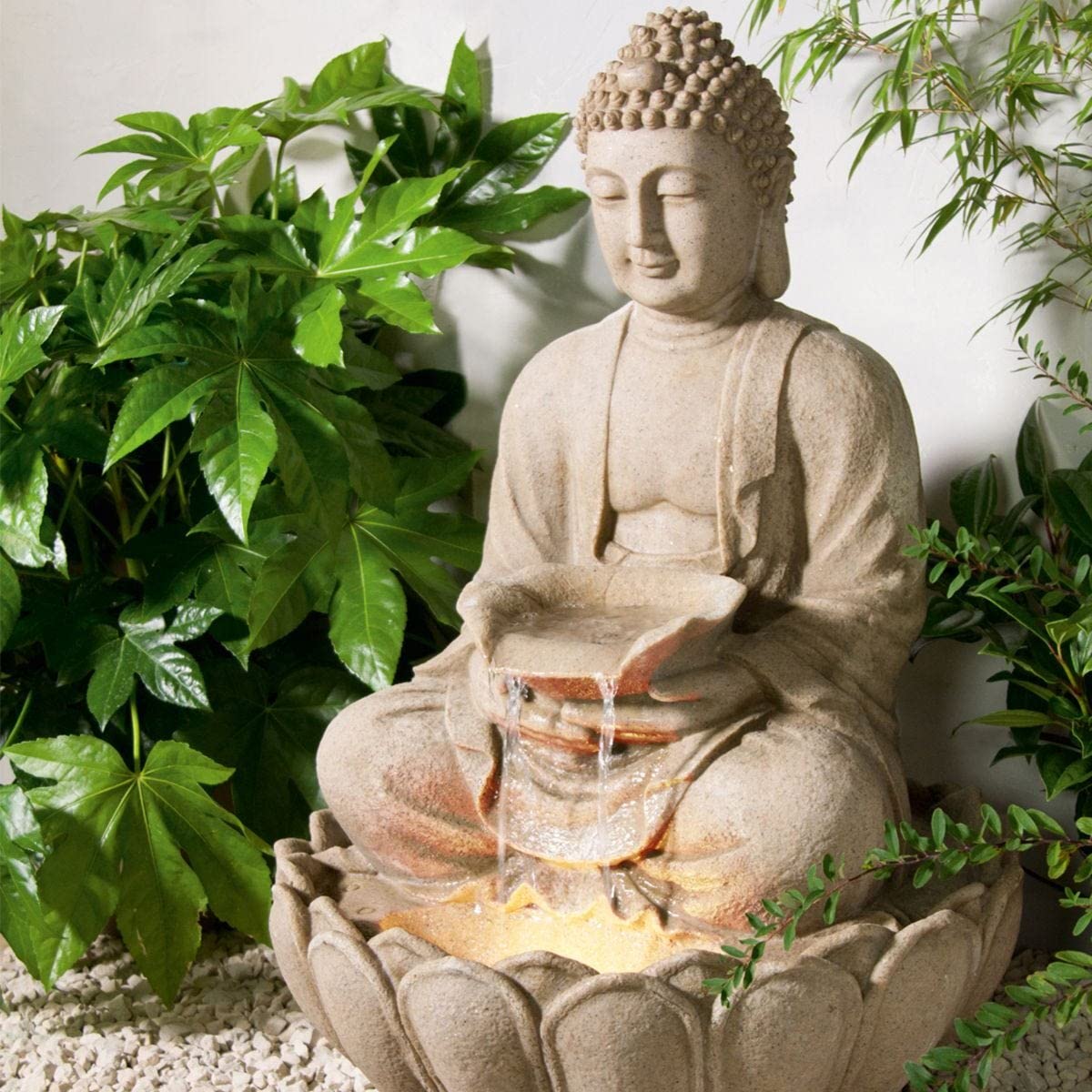 Buddha Statue Decorative Waterfall Fountain for Outdoor Living ...