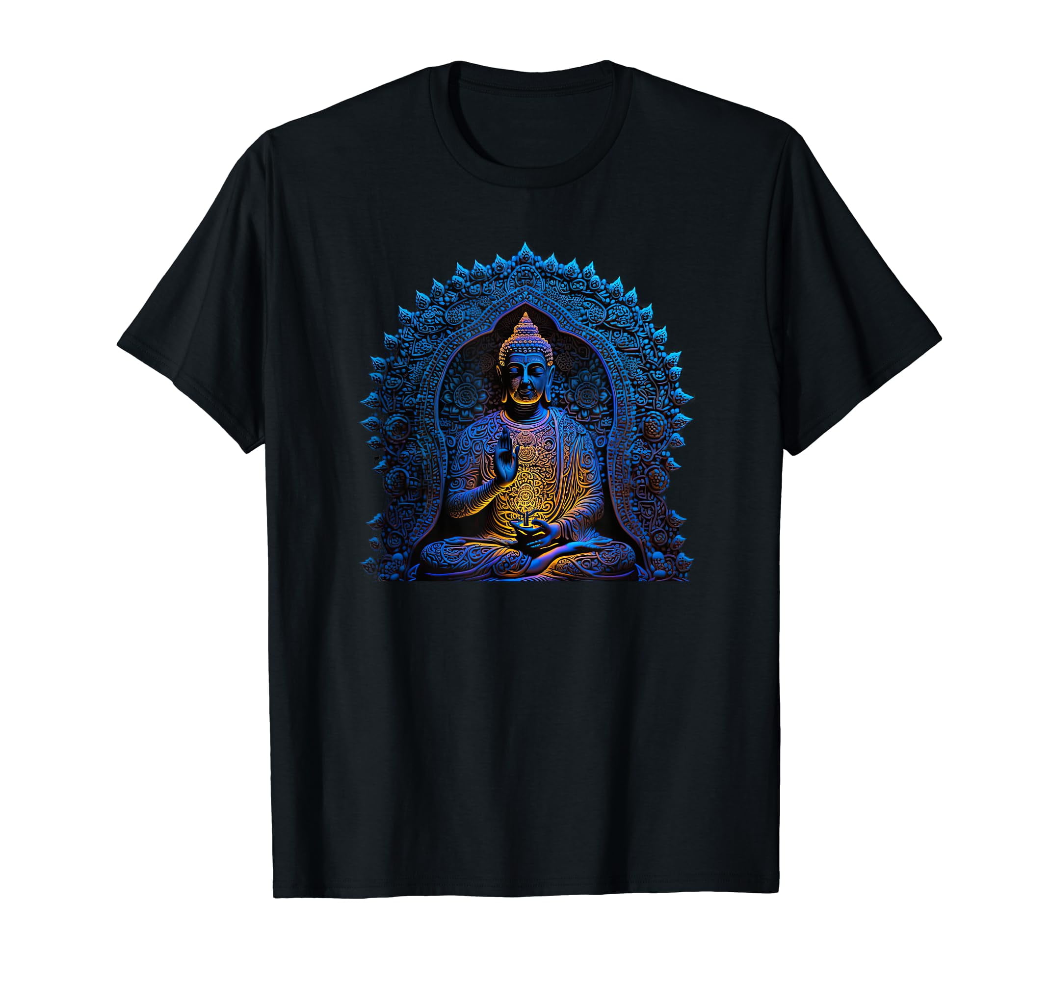 Buddha Statue Yoga Buddhist Zen Buddhism Meditation T-Shirt - Walmart.com
