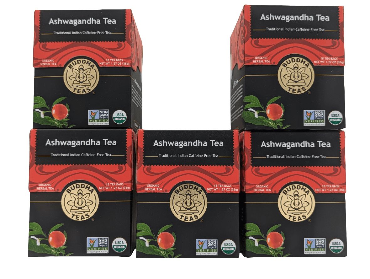 Buddha Teas Organic Ashwagandha Root Tea – Caffeine-Free, Kosher, Non ...