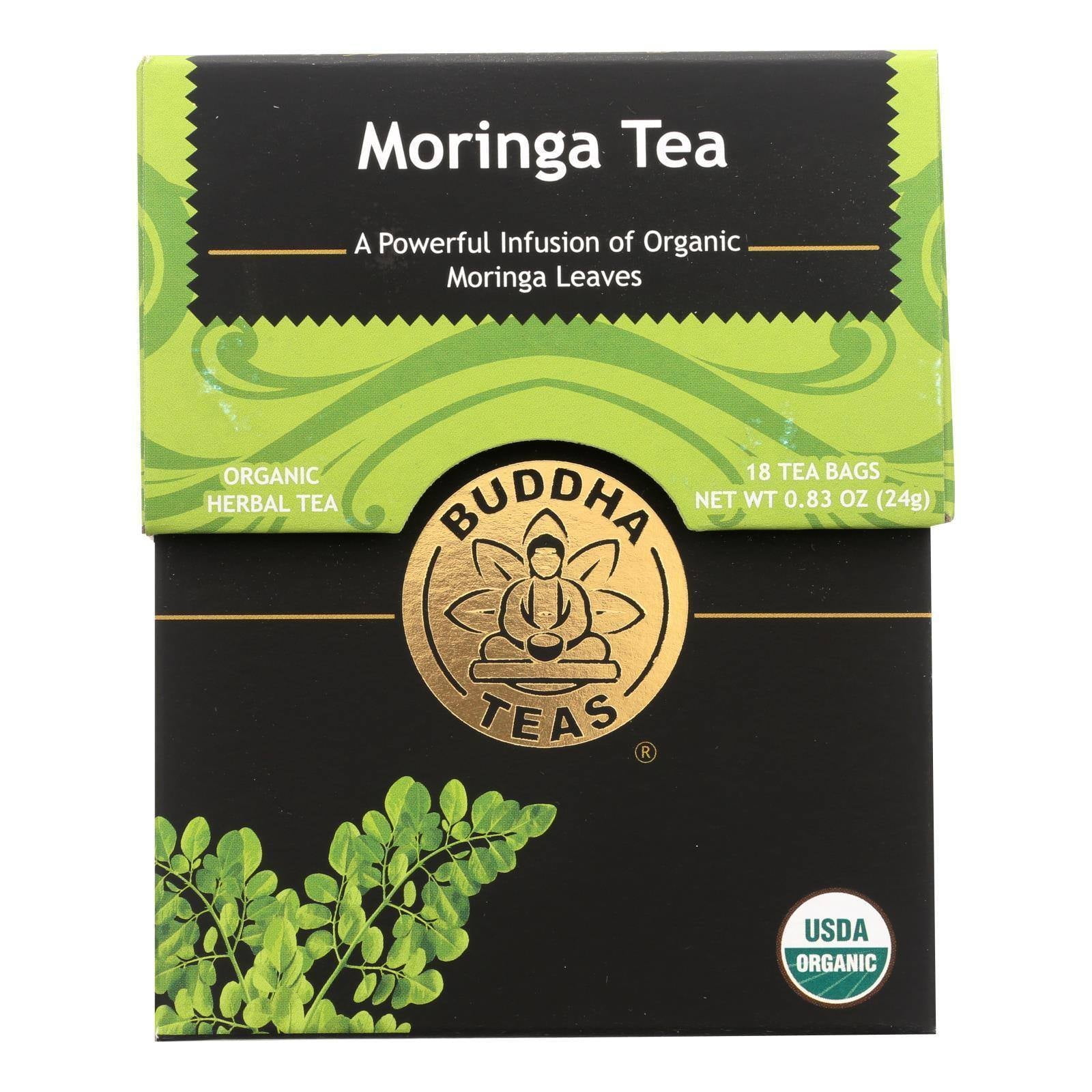 Buddha Teas - Organic Tea - Moringa - Case of 6 - 18 Bags - Walmart.com