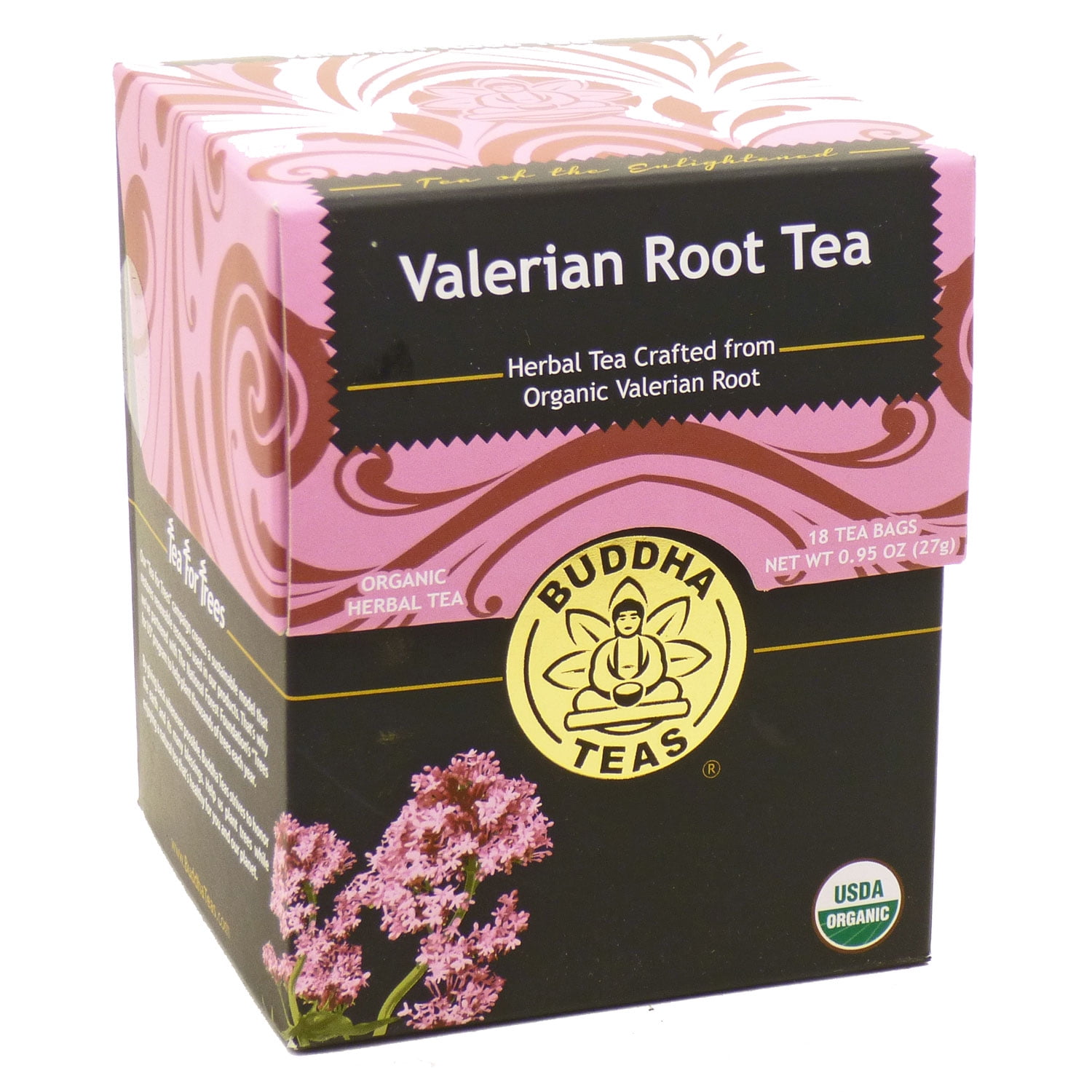 Buddha Teas - Organic Tea - Valerian Root - Case Of 6 - 18 Count ...