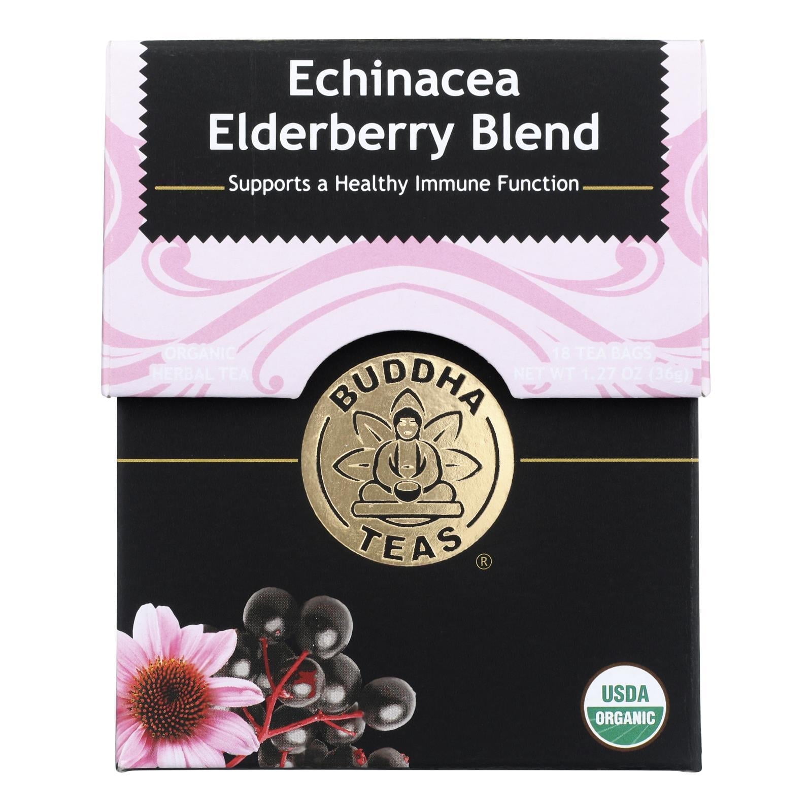 Buddha Teas - Tea Echin Elbry Blend - Case of 6-18 CT - Walmart.com