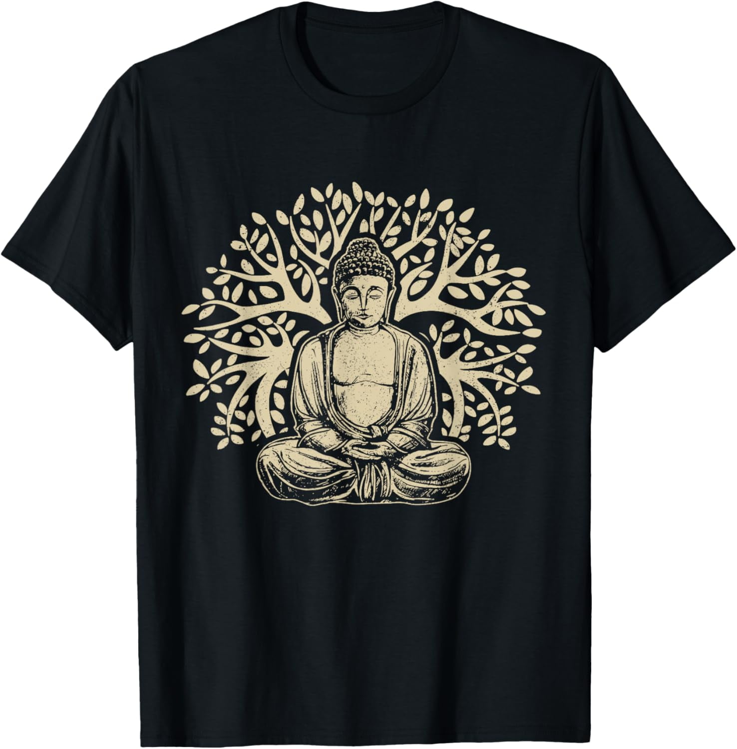 Buddha Tree Meditation Yoga Zen Buddhism Yogi Buddhist T-ShirtMen's and ...