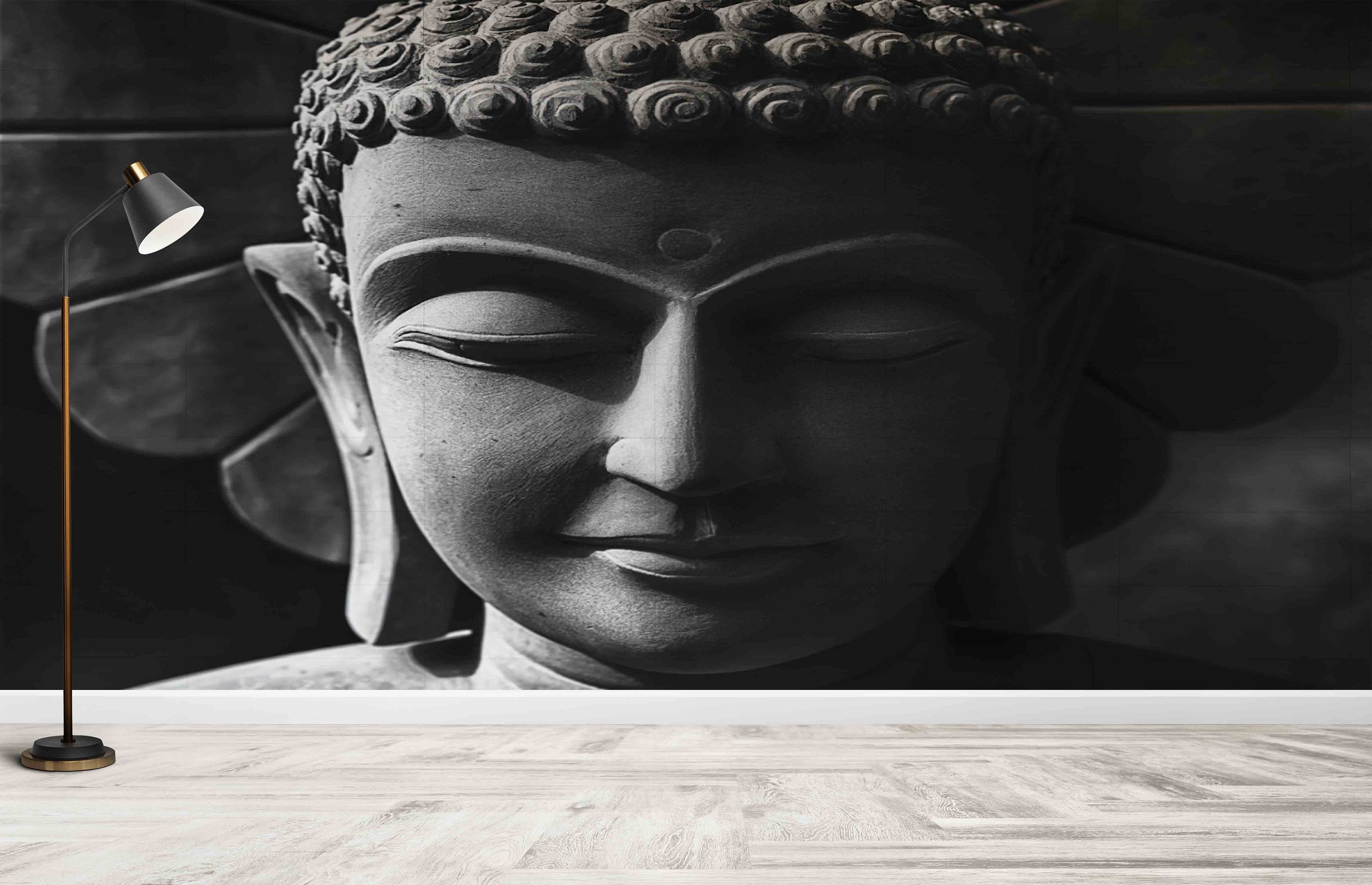 Buddha Wall Decor, 3d Wallpaper, Custom Wallpaper, Buddhist Wall Print ...