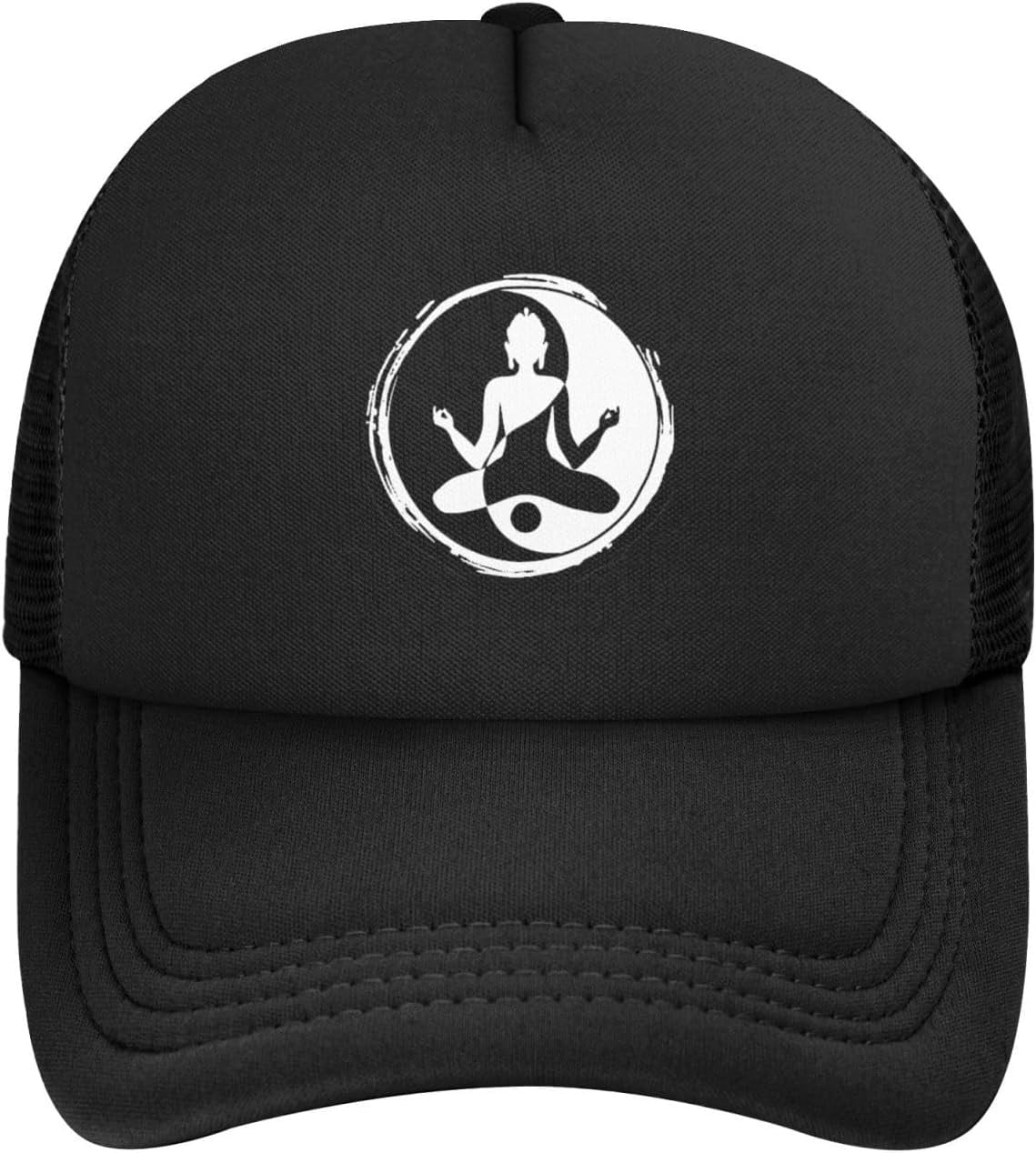 Buddha Yin Yang Mesh Hat Baseball Cap Golf Sun Cap Dad Hats Adjustable ...
