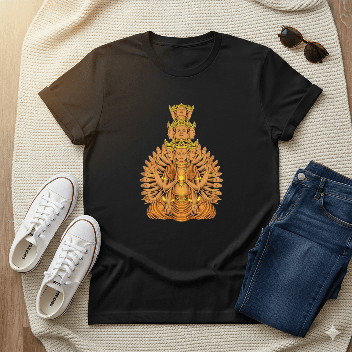 Buddhism God Bodhisattva Avalokiteshvara Spiritual Asian Art Unisex T ...