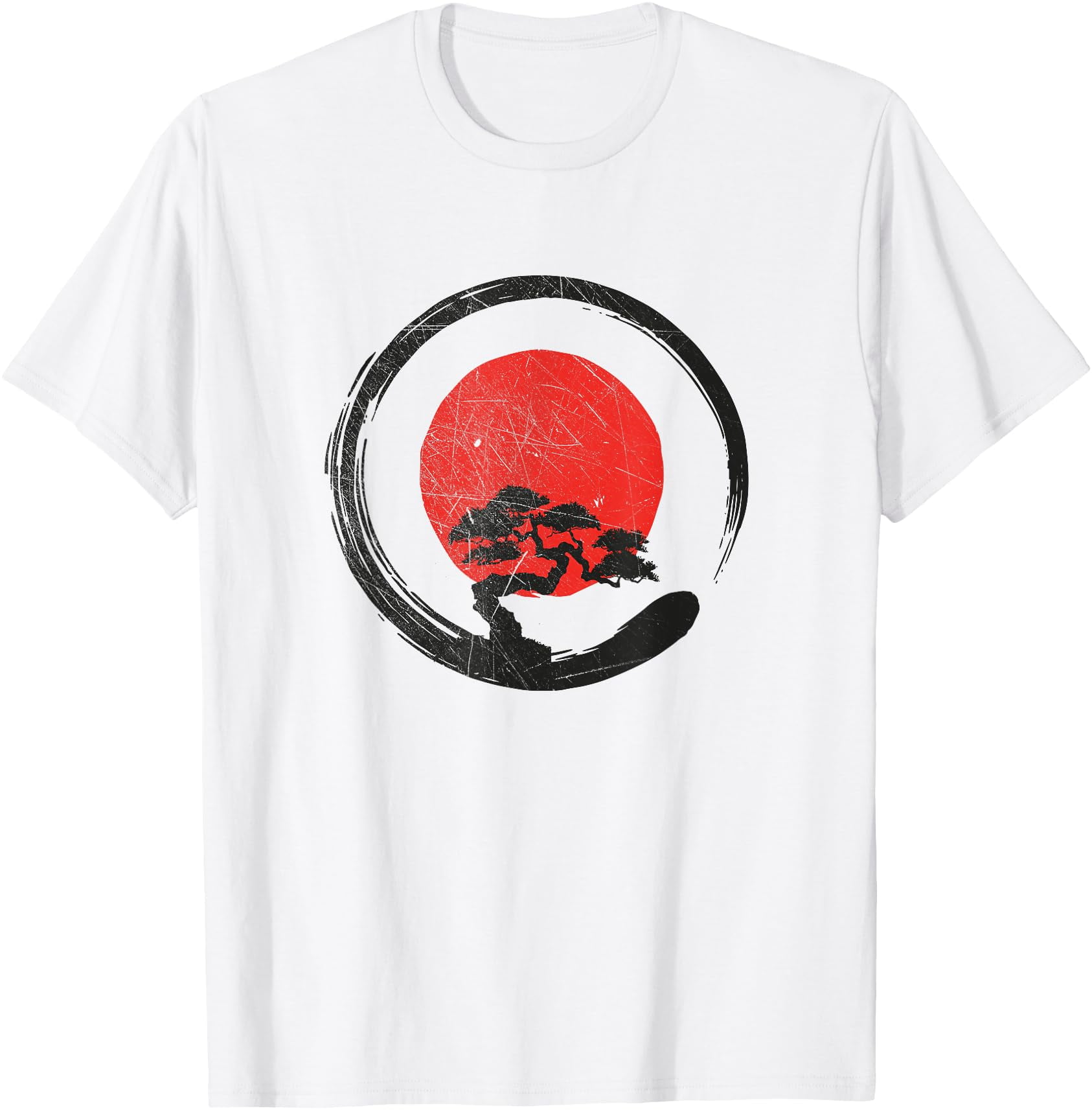 Buddhism Spiritual Buddha Zen Enso Circle Buddhist T-Shirt,White Color ...
