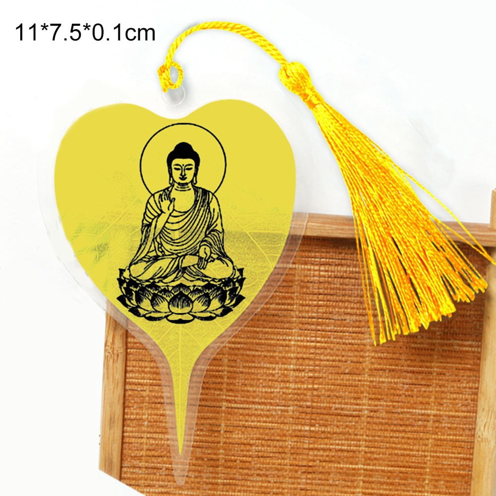 Buddhist Bodhi Leaf Vein Bookmark Pendant Meaningful Token for Loved ...