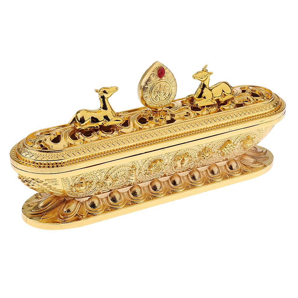Buddhist Censer Burner Home Decoration Gold Golden - Walmart.com