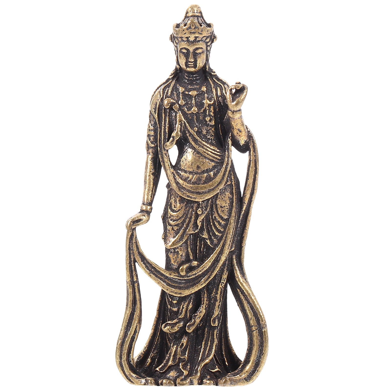 Buddhist Goddesses Tara Statue Sculpture Decor Brass Buddha - Walmart.com