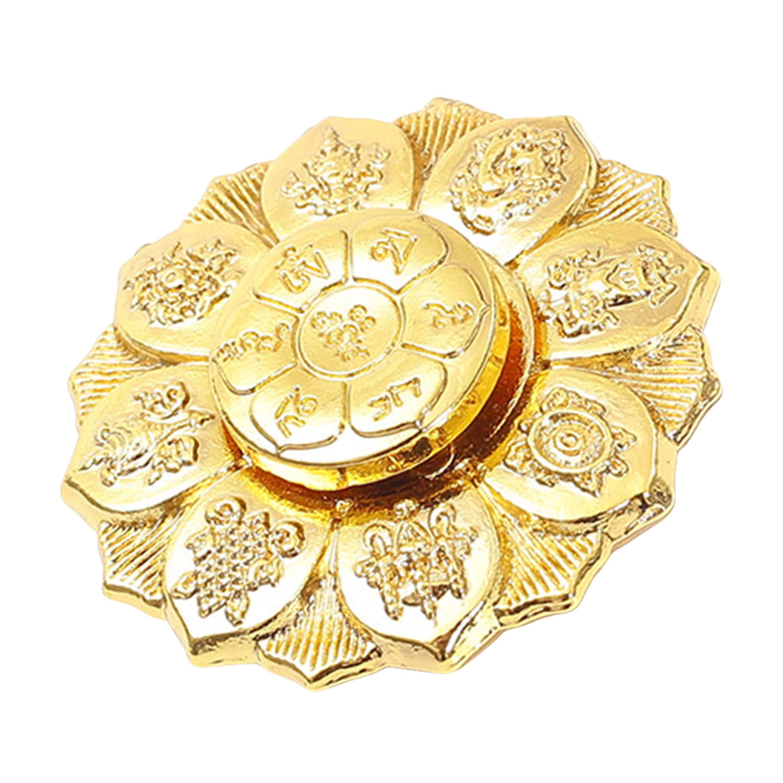 Buddhist Lotus Meditation Fidget Spinner – Antique Copper Finish with ...