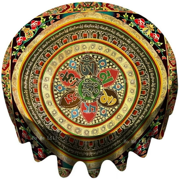 Buddhist Rune Buddhaantation Lotus Flower Om Mani Padme Hum Hindu ...