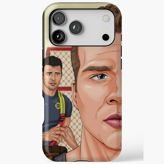 Buddie Tension Firefighter TV Fandom Art iPhone Case 17 16 15 14 13 12 ...