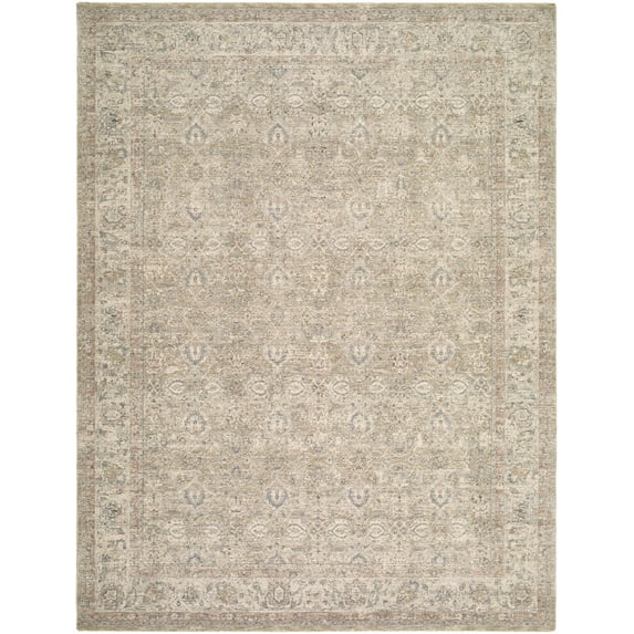 BoutiqueRugs Buddug Traditional Area Rug - Cream, Slate Blue, Light ...