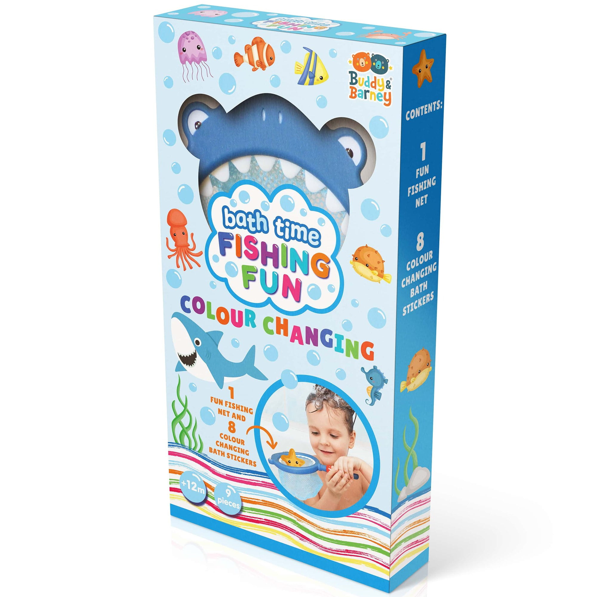 Buddy & Barney: Bath Time Fishing Fun - Color-Changing Ocean Animal ...