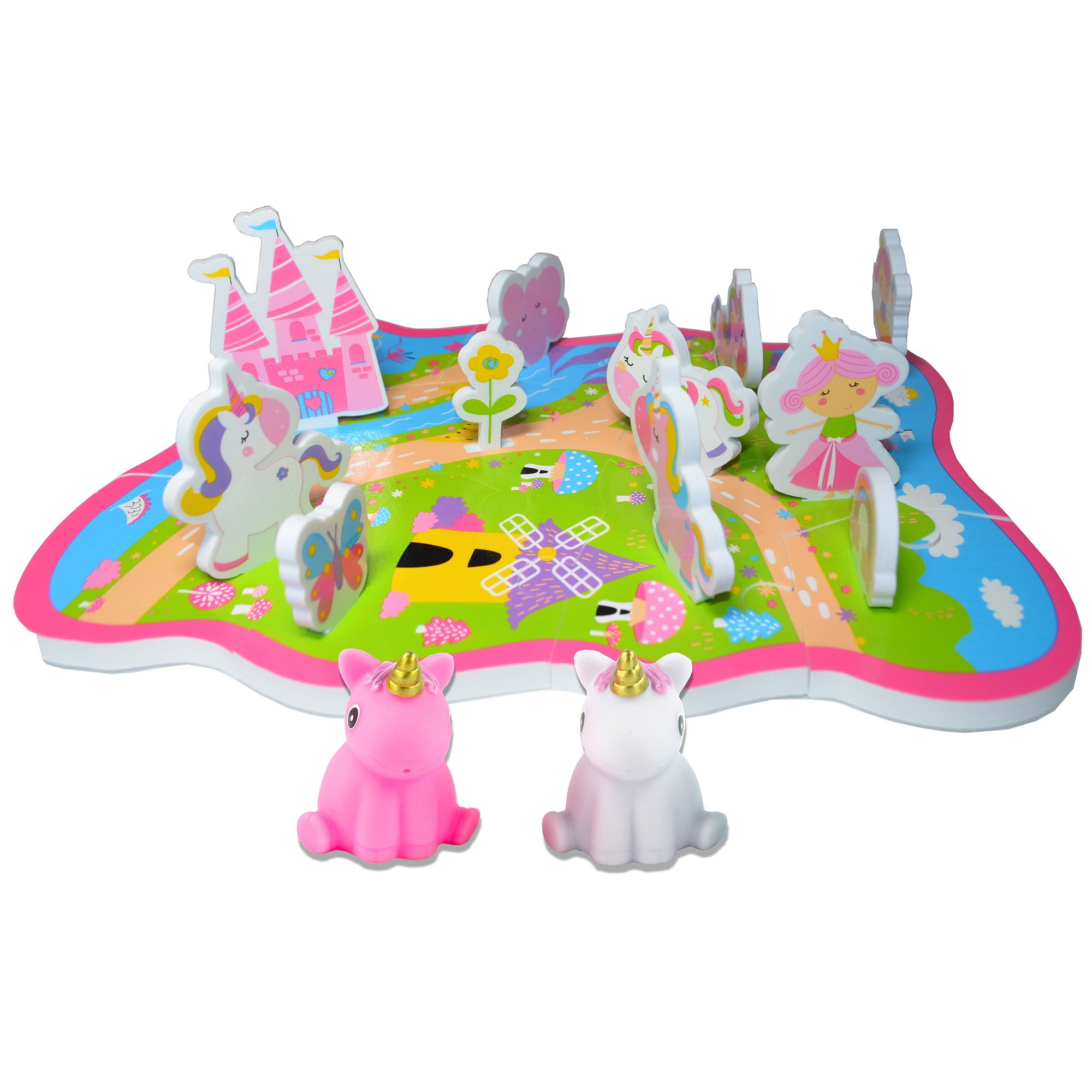 Buddy & Barney: Bath Time Unicorn World Activity Set - 27pc - Floating ...