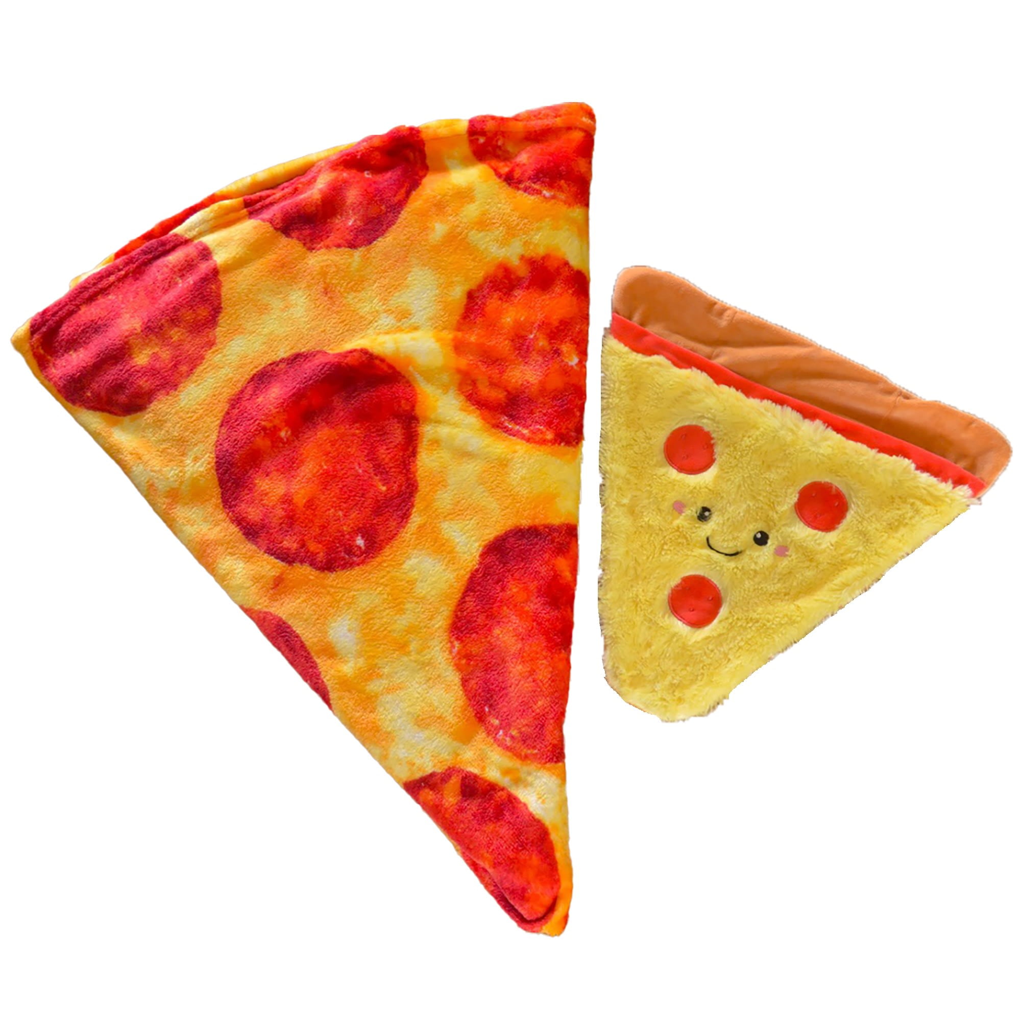 Buddy & Barney: Blanket & Pillow Set: Wrap-A-Roni Pizza - 59" Circular ...