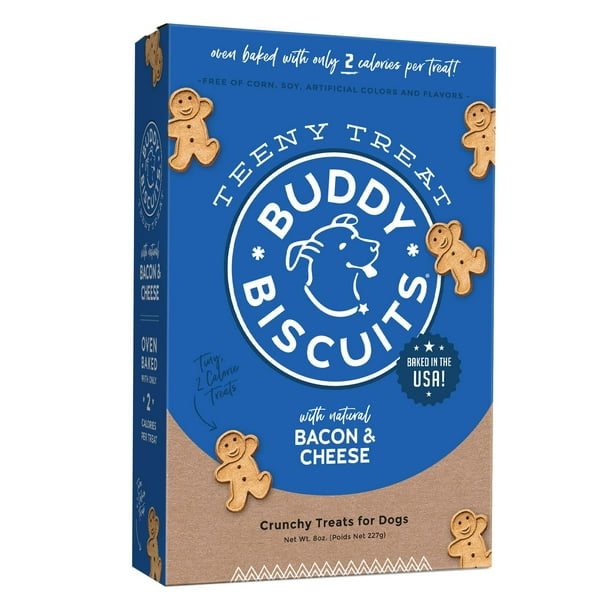 Buddy Biscuits 8 oz. Box Teeny Crunchy Dog Treats Made with Bacon ...