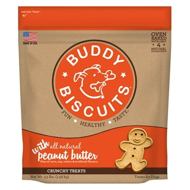Buddy Biscuits Grain Free Soft & Chewy Treats with Peanut Butter - 5 oz ...