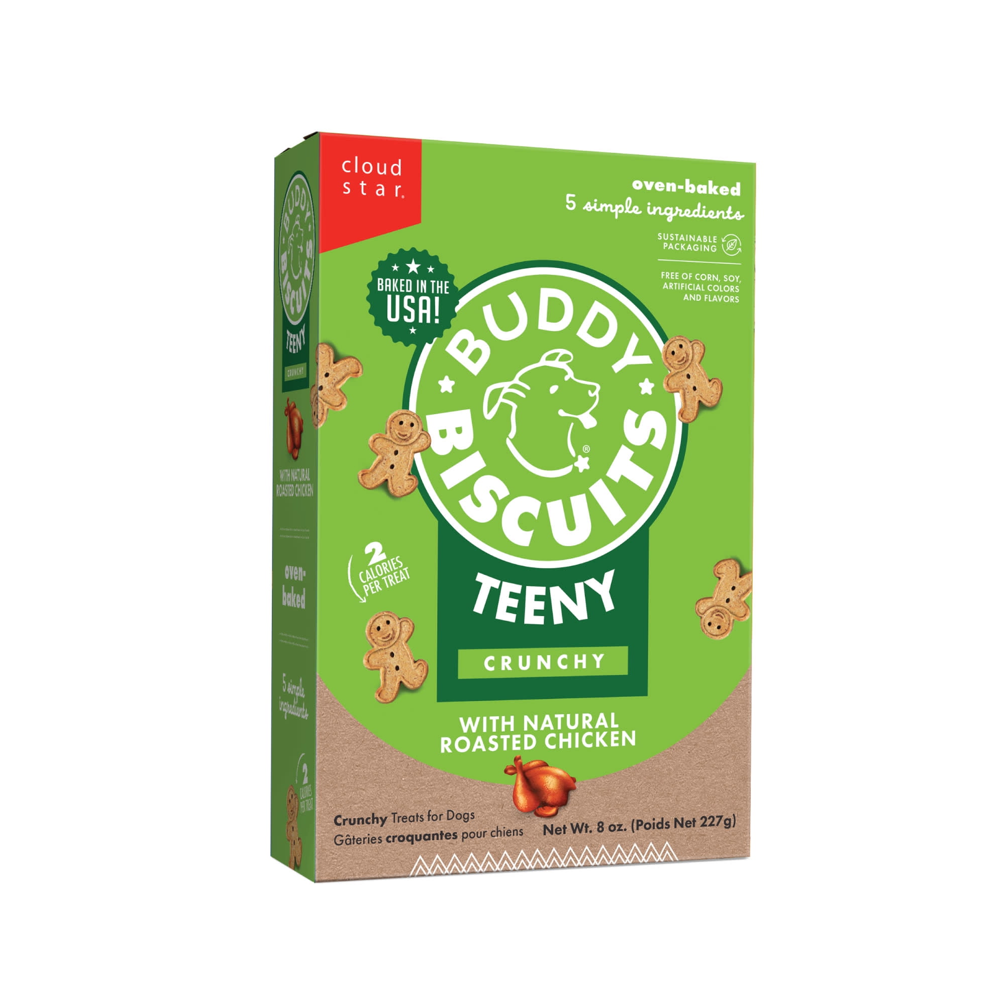Buddy Biscuits TEENY Oven-Baked Dog Treats, Roasted Chicken, Made in ...