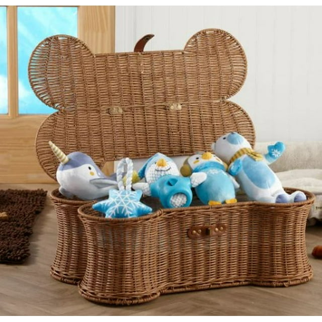 Buddy Buddy Dog Bone Basket and 5-piece Arctic Dog Toy Set - Walmart.com