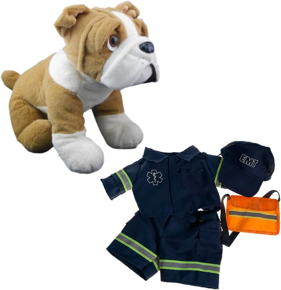 New Buddy the Bulldog With 16 inch EMT Uniform – A Life-Saving Hero in ...