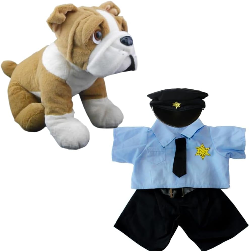 New Buddy the Bulldog With 16 Inch Policeman Outfit – Serve and Protect ...