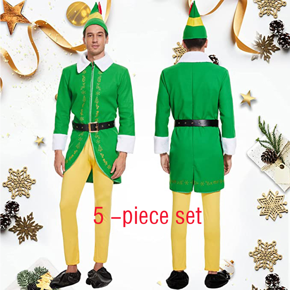 Buddy Costume The Elf for Men, Christmas Elf Costume, full holiday ...