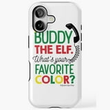 Buddy Elf Favorite Color Protective Case for iPhone 11 12 13 14 15 16 ...