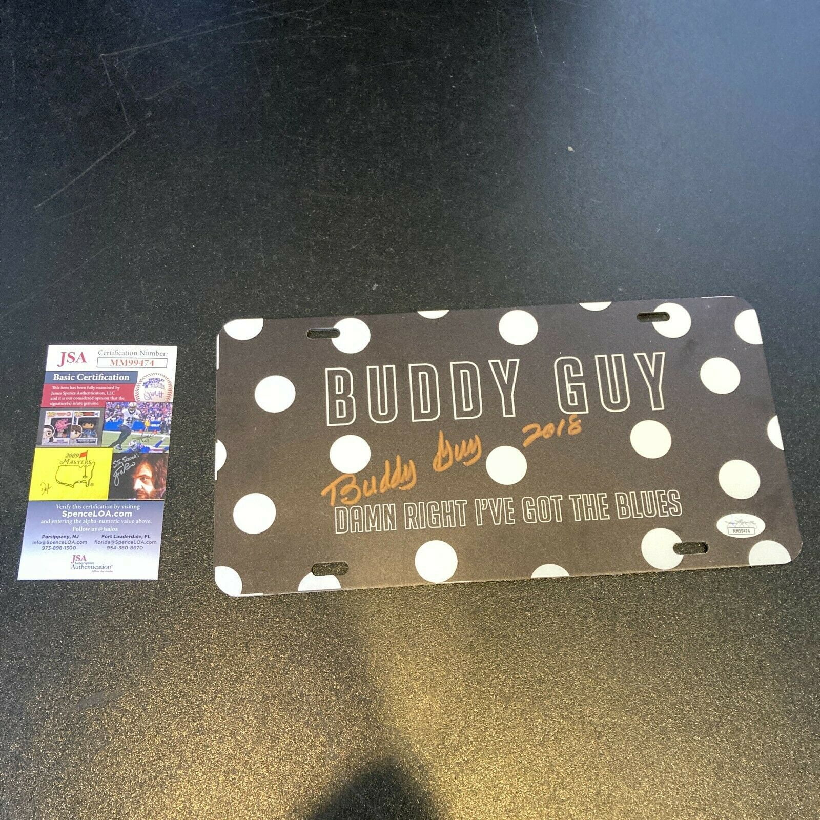 Buddy Guy Signed Autographed "I've Got The Blues" License Plate With ...
