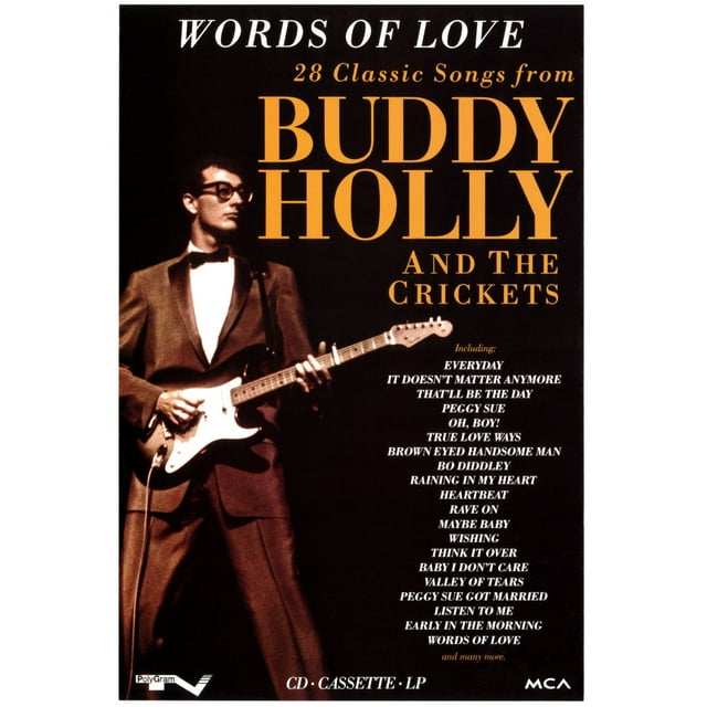 Buddy Holly Poster Album Promo Art Poster 24x36 Unframed, Age: Adults ...